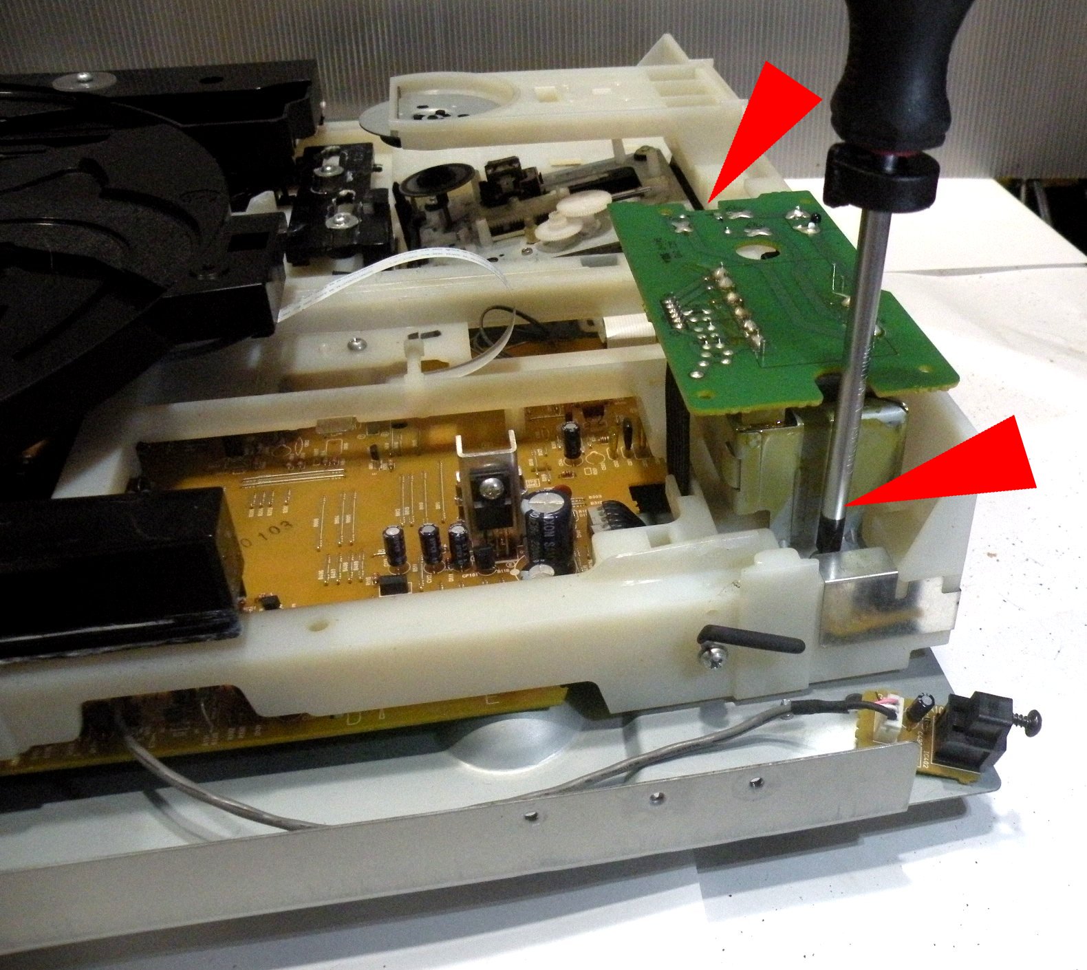 XL－F503 修理（工事中） – コンデンサ交換を覚えればオーデイオも、趣味もオークション楽しくなる